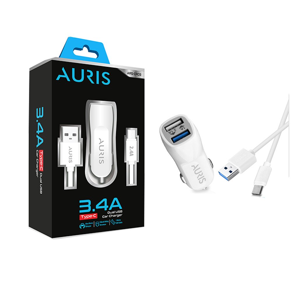 AURİS CR03 TYPE-C 3.4A OTO SET – SYROX BAYİ Toptan Satış Platformu